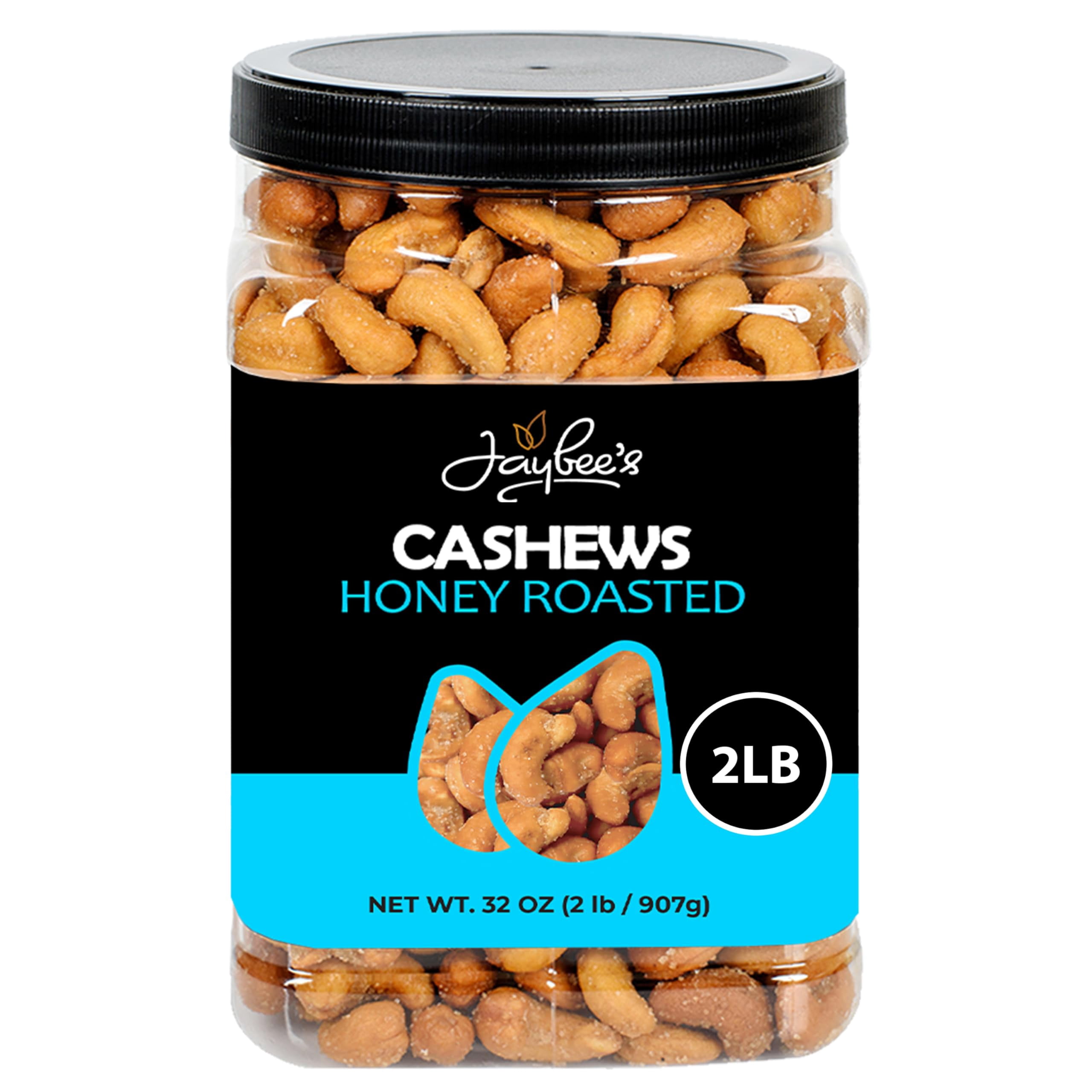 Honey Roasted Cashews - DEF29 32 oz Reusable Container | Nuts Coated ...