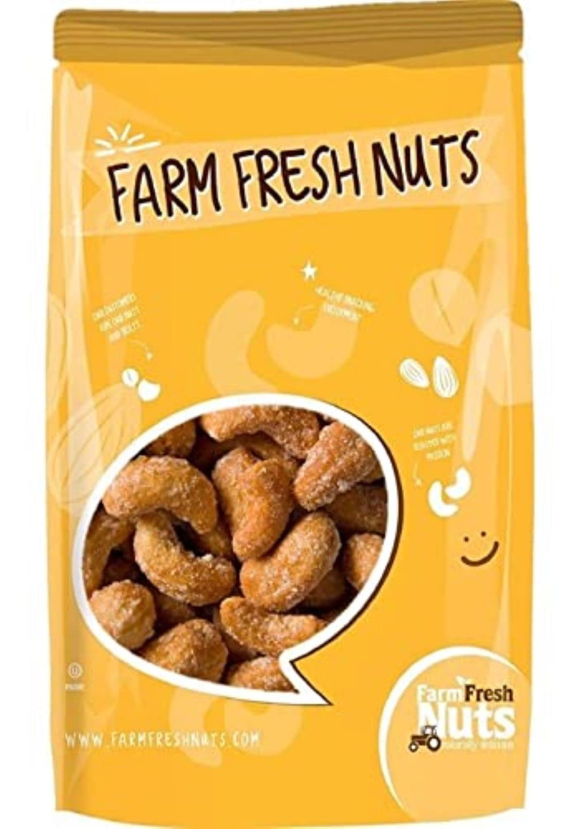 Honey Roasted Cashews - Small Batch TVS1 Roasted - Sweet & Tasty ...