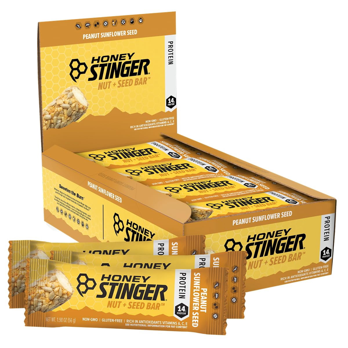 Honey Stinger NutITSC + Seed Bar | Peanut Sunflower Seed | Packed Food ...
