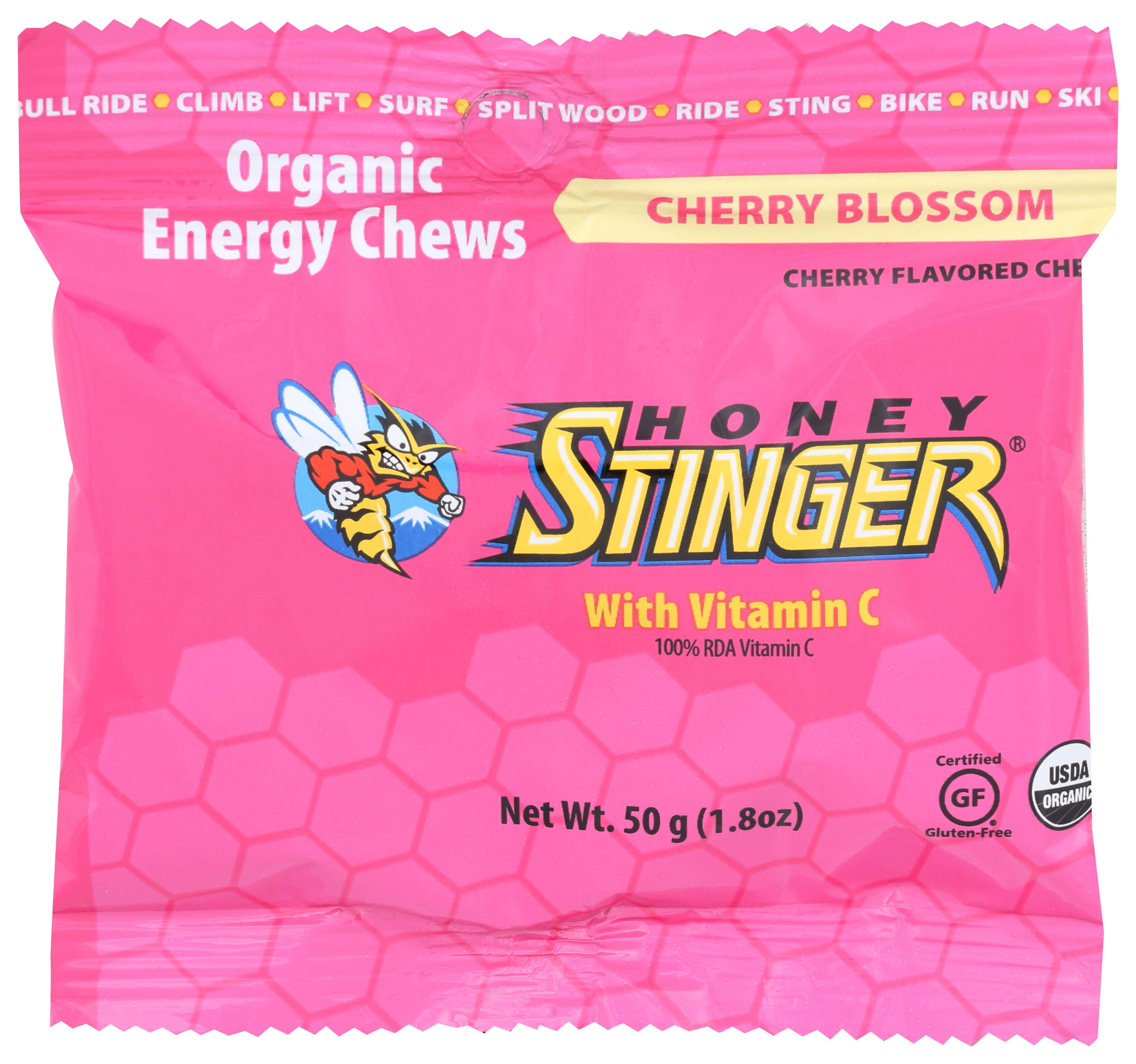 Honey Stinger Organic Cherry Blossom Energy Chew, 1.8 Ounce -- 12 per ...