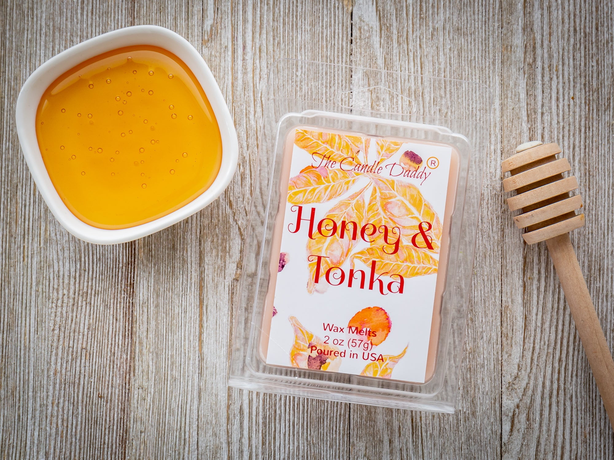Honey & Tonka - Spiced Honey and Tonka Scented Melt- Maximum Scent Wax ...