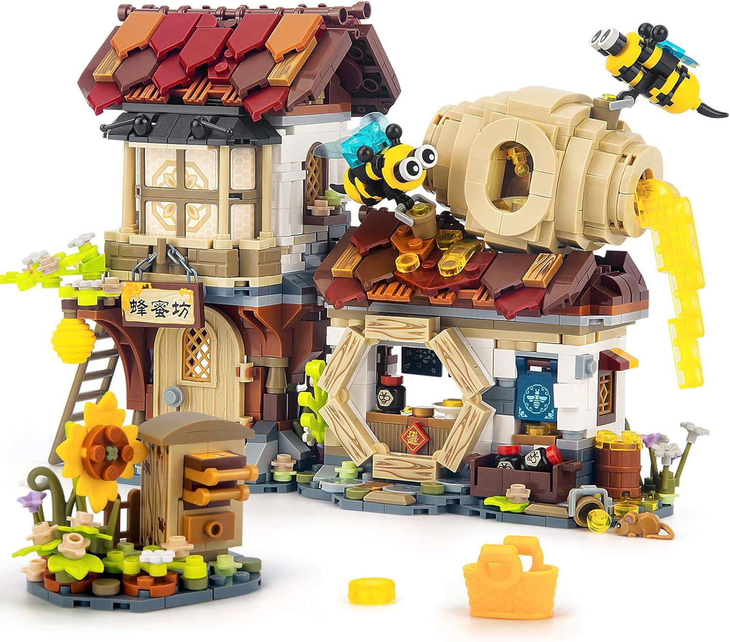 Honey Workshop Mini Building Set, MOC Creative DIY Simulation ...