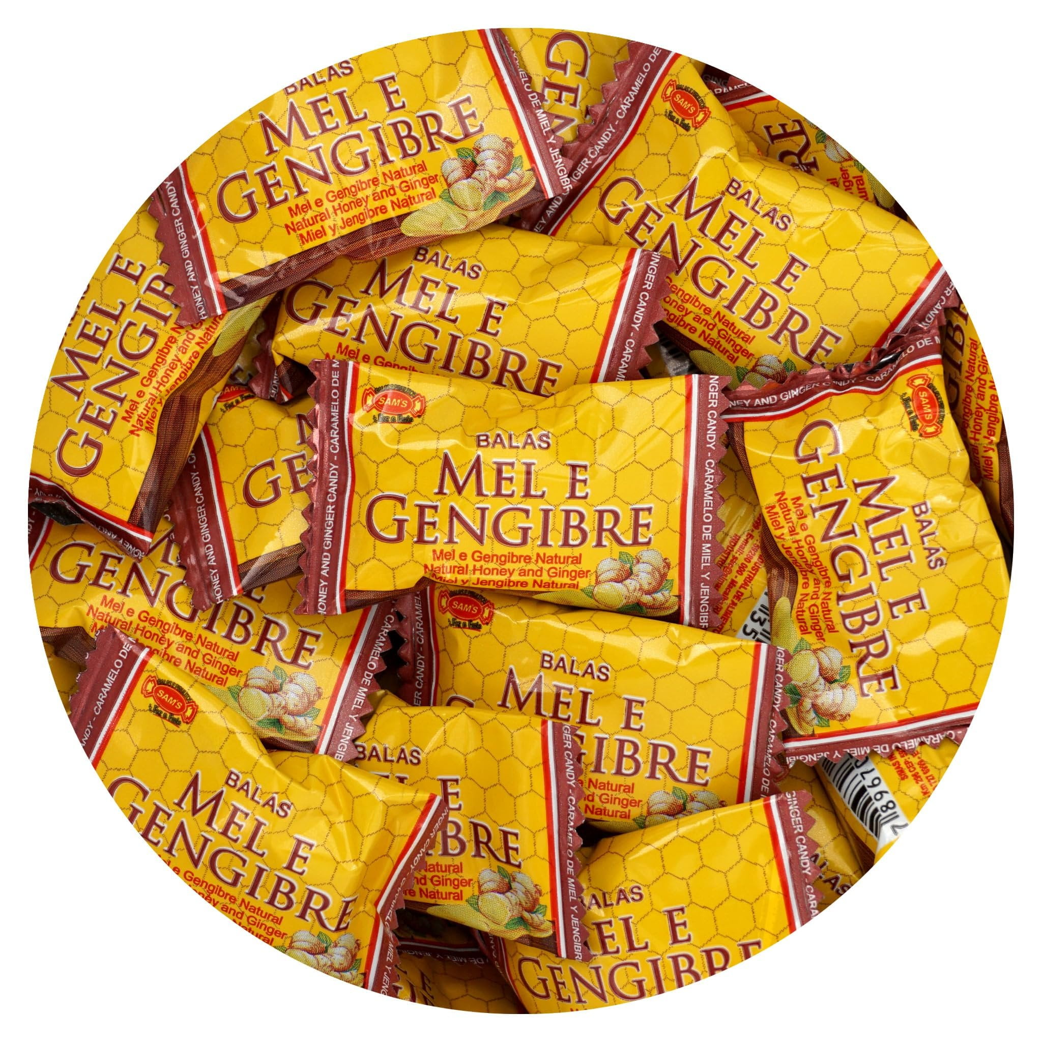 Honey and Ginger Hard Candy, 1 Pound Bulk Bag, Individually Wrapped ...