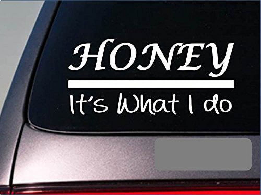 Honey sticker decal *E344* bees beekeeper hive souper comb pollen wax ...