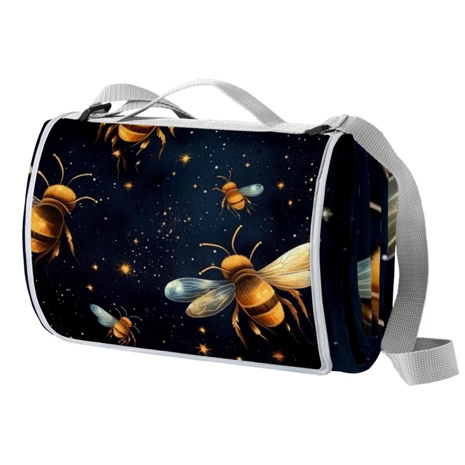 Honeybee Canvas Outdoor Picnic Mat Waterproof Foldable Portable Beach ...