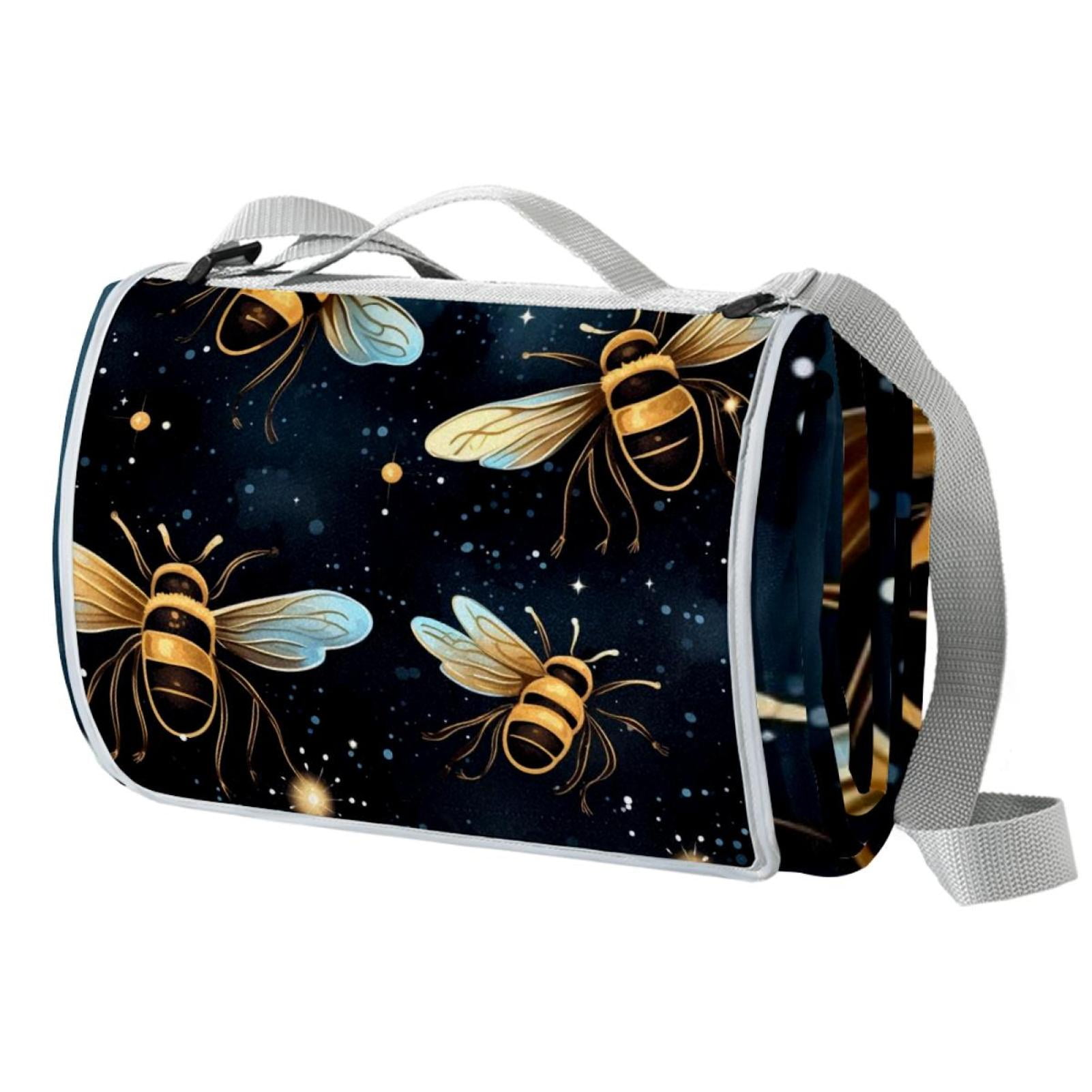 Honeybee Canvas Picnic Blanket Outdoor Waterproof Portable Mat for ...