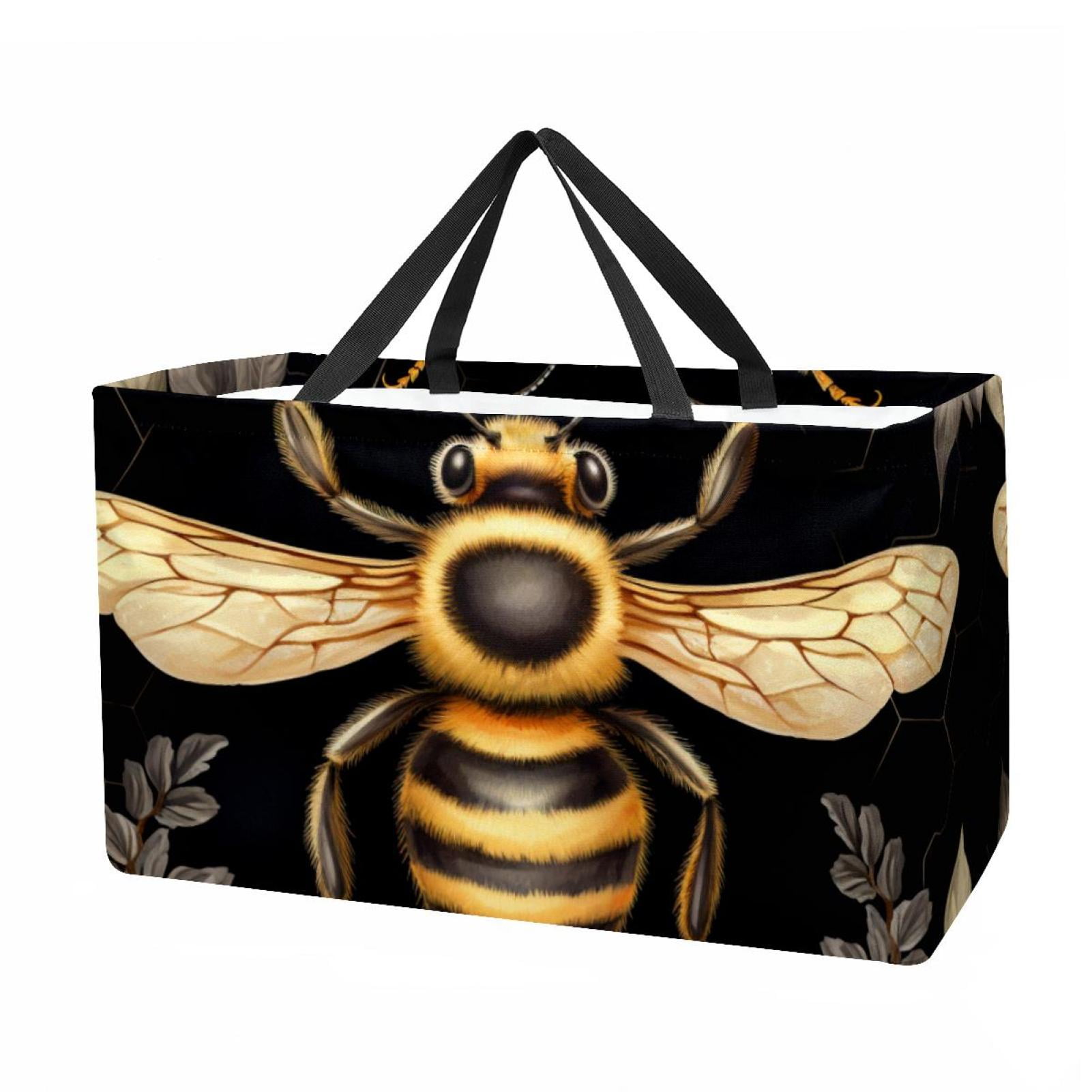 Honeybee Collapsible Oxford Cloth Tote Bag: Reusable, Foldable, and ...