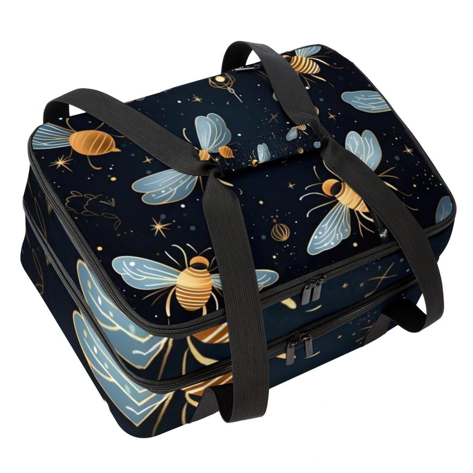 Honeybee Double Layered Insulated Refrigerated Lunch Bag with Two ...