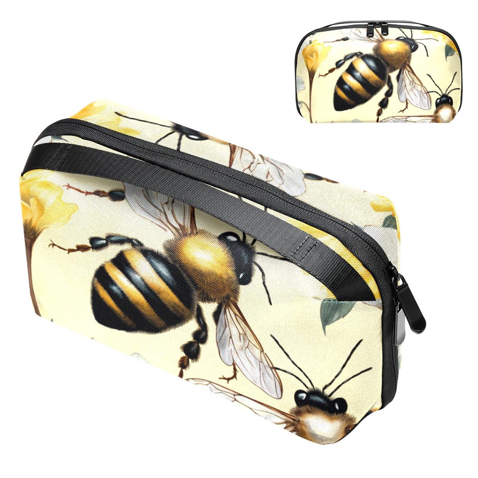 Honeybee Hard Drive Bags Travel Case Charging Cord Organizer - Oxford ...