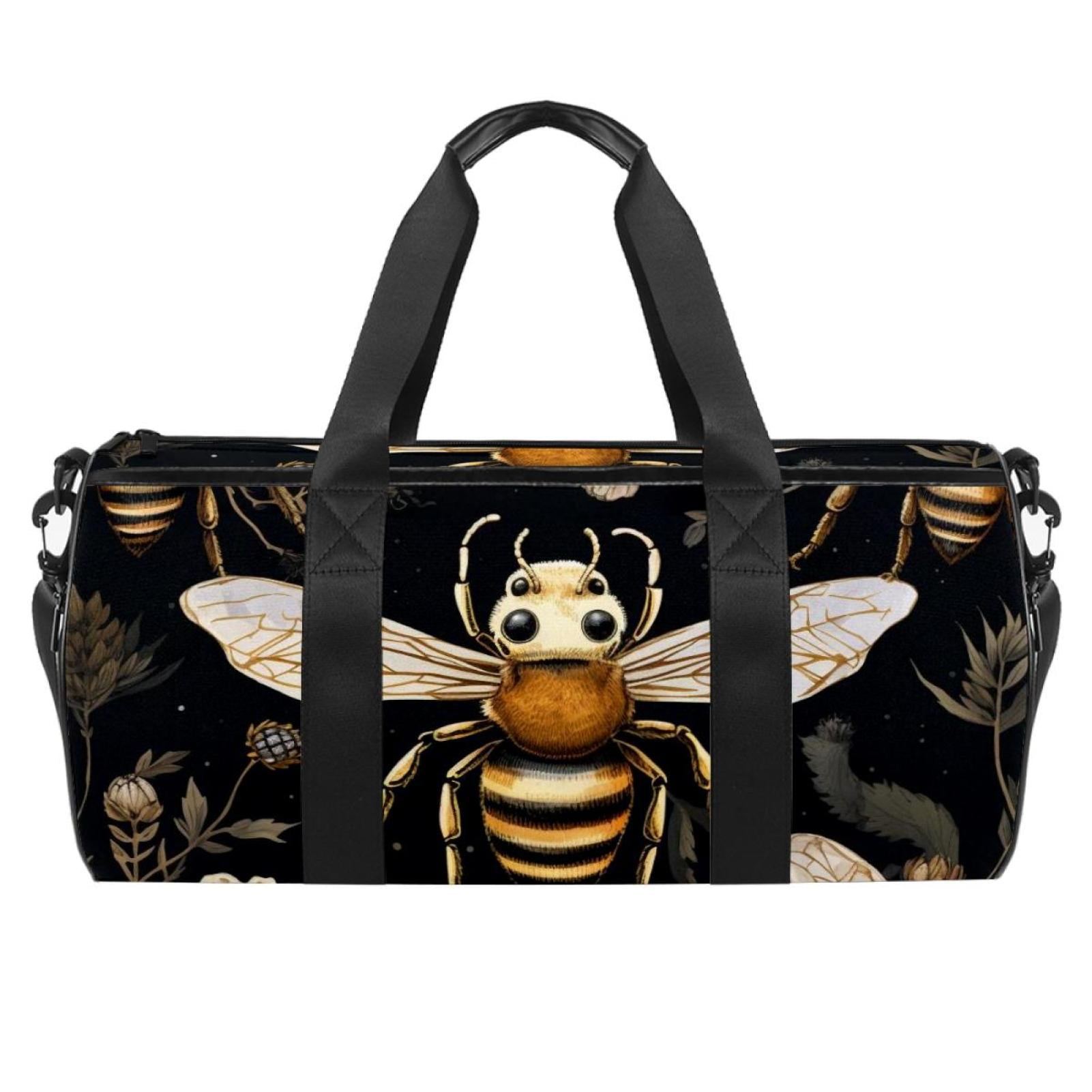 Honeybee Large Capacity Gym Duffle Bag with Interior Zipper Pocket ...