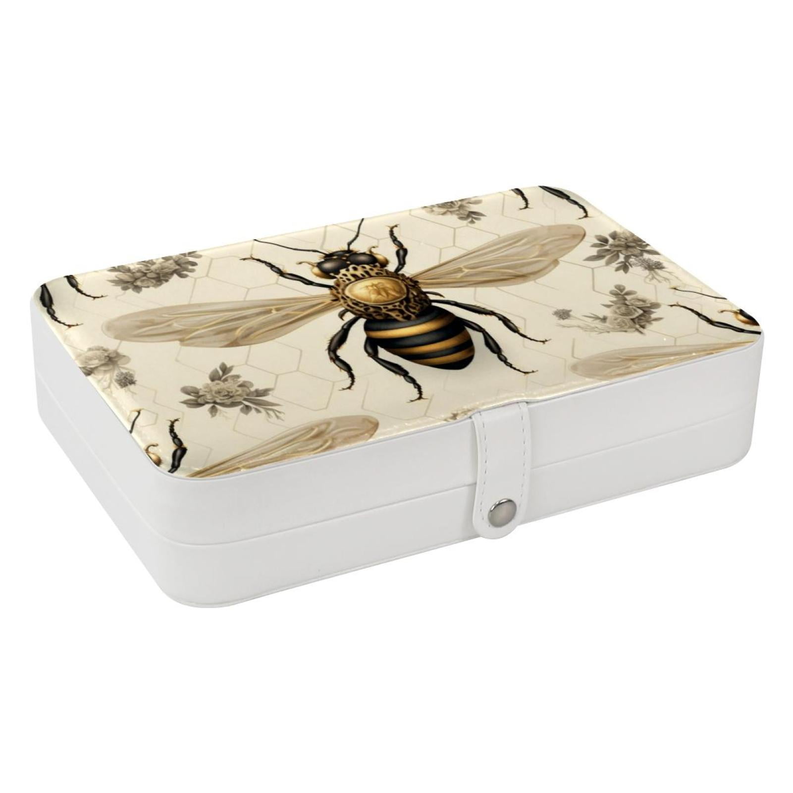 Honeybee PU Leather Bracelet Holder Jewelry Box Stand Necklace ...