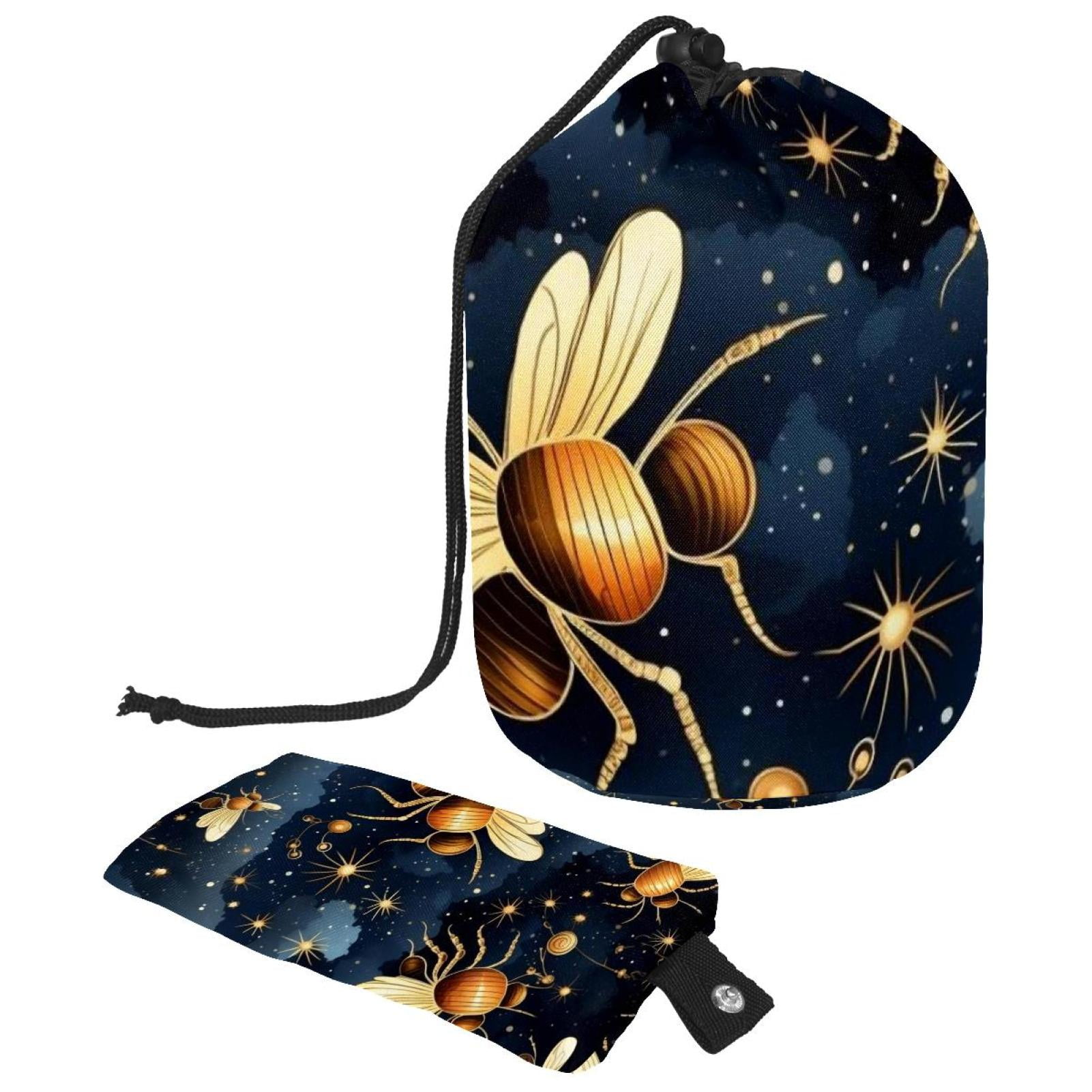 Honeybee Portable Drawstring Foldable Travel Laundry Bags with Shower ...