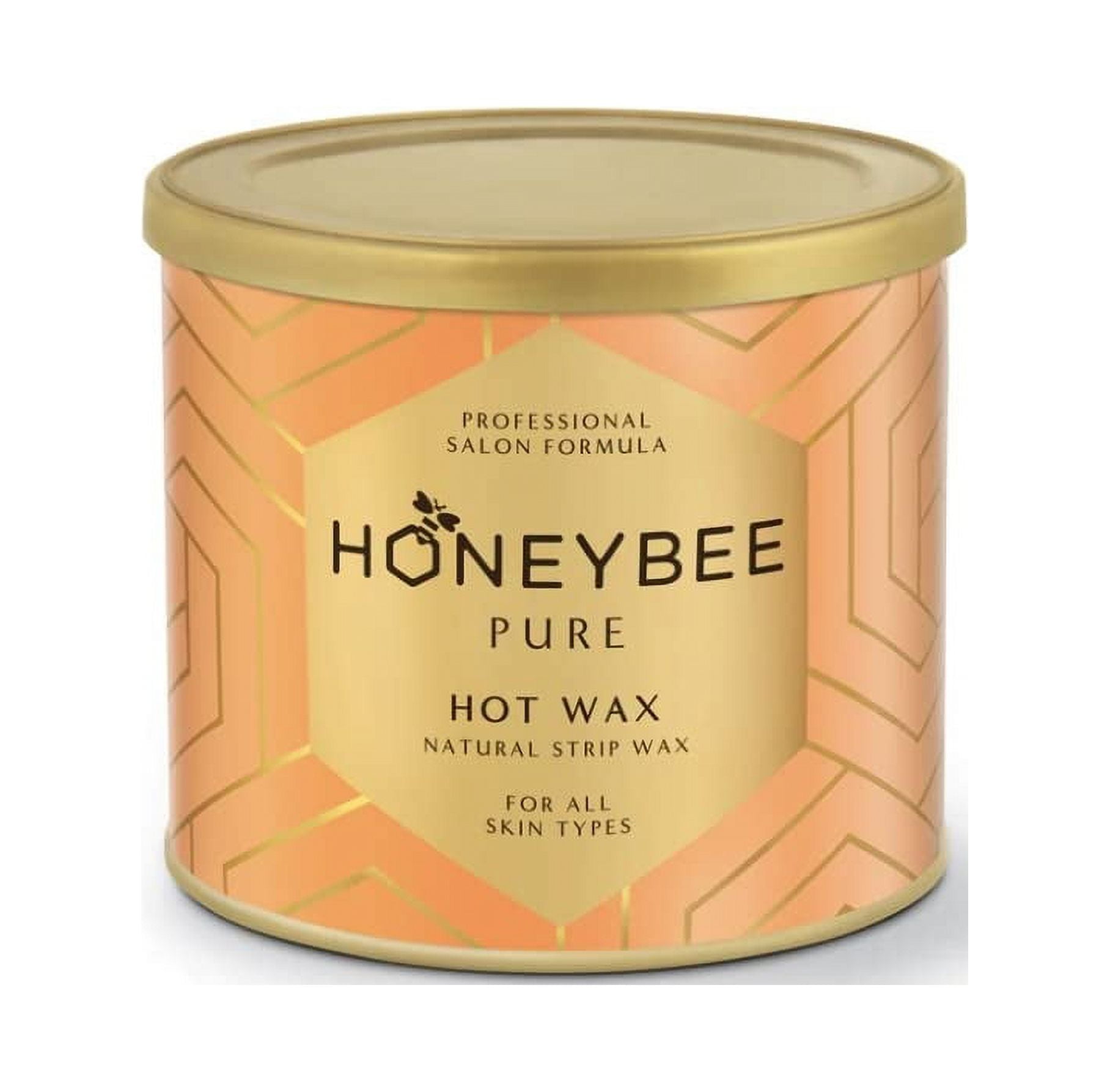 Honey Bee Pure Hot Sugar Strip Wax, Gentle Hair Remover for Sensitive ...