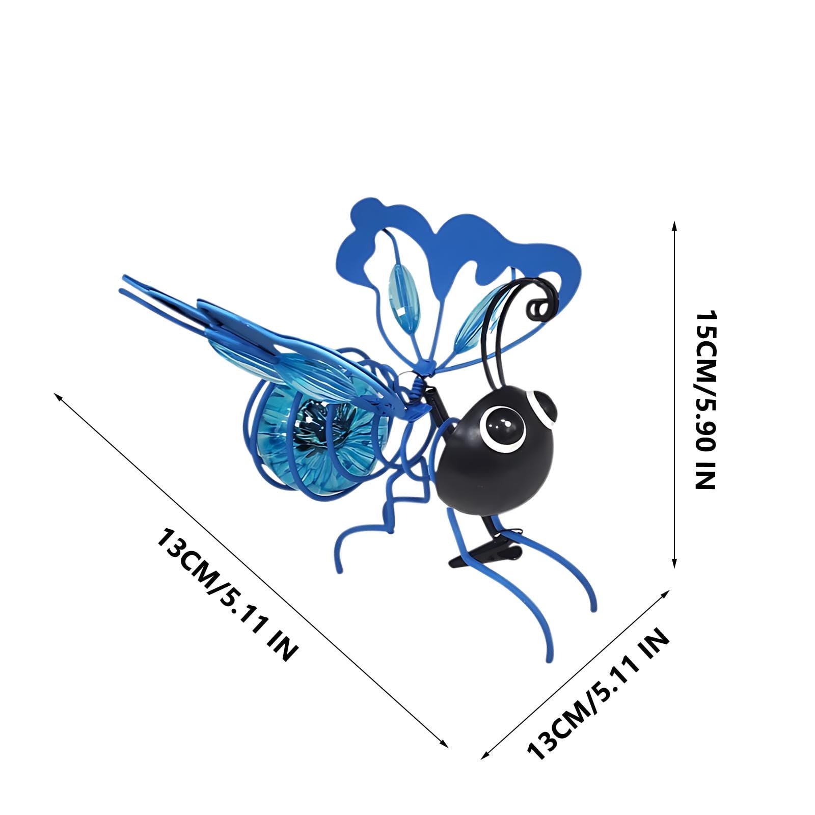 Honeybee Solar Lantern Garden Decor, Hanging Solar Dragonfly Decoration ...