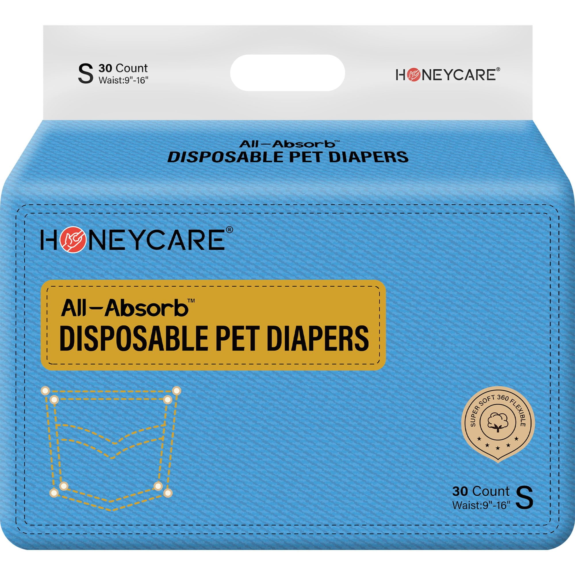 Honeycare Female Diapers, MMF7 Disposable Diapers for Female with ...