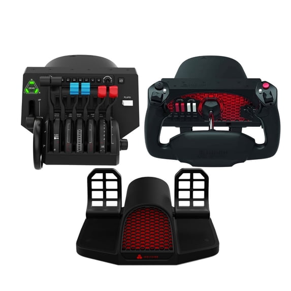 Honeycomb Aeronautical Charlie Rudder Pedals Bundle with Aeronautical ...