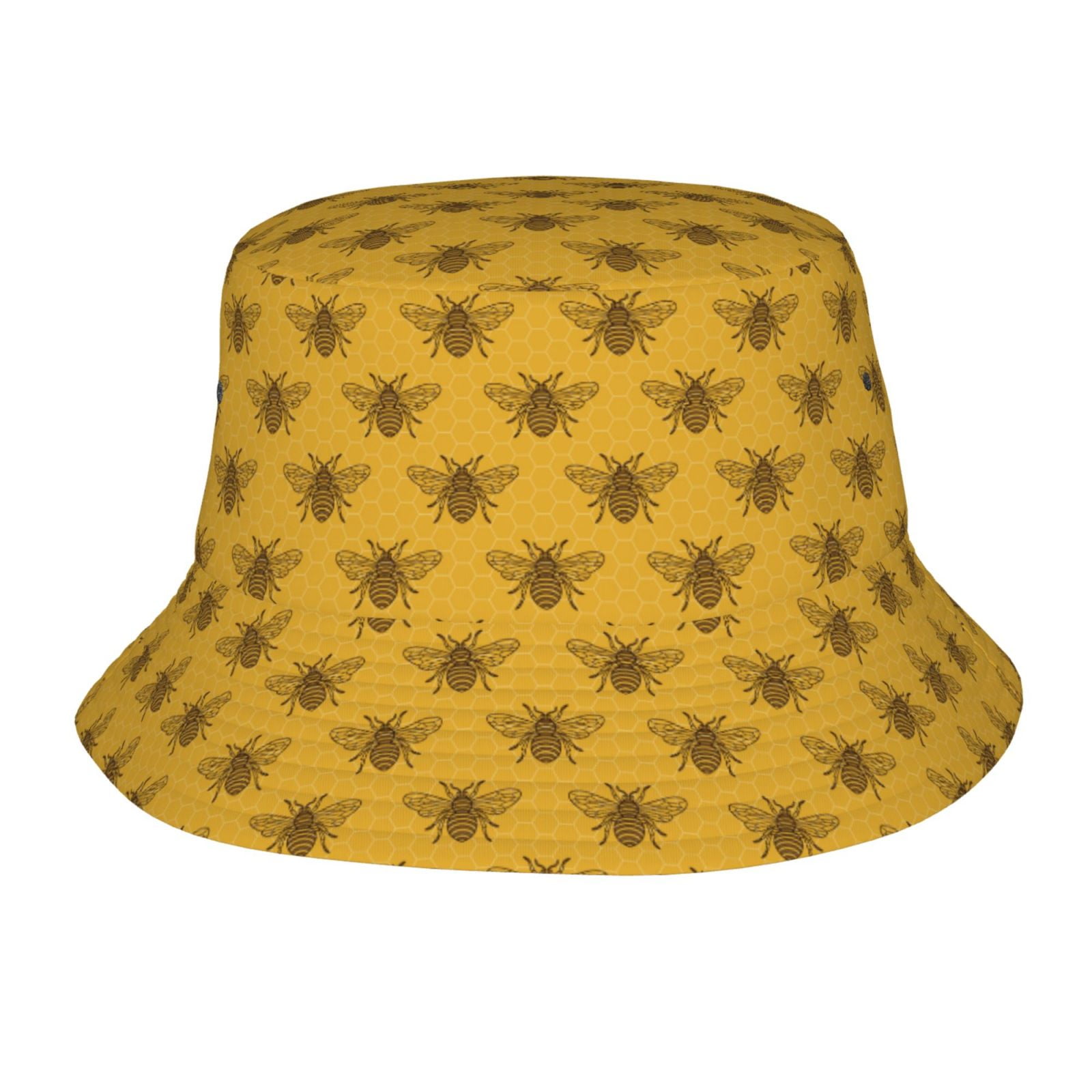 Honeycomb Bee Bucket Hats for Men Women Beach Sun Hat Outdoor Travel ...
