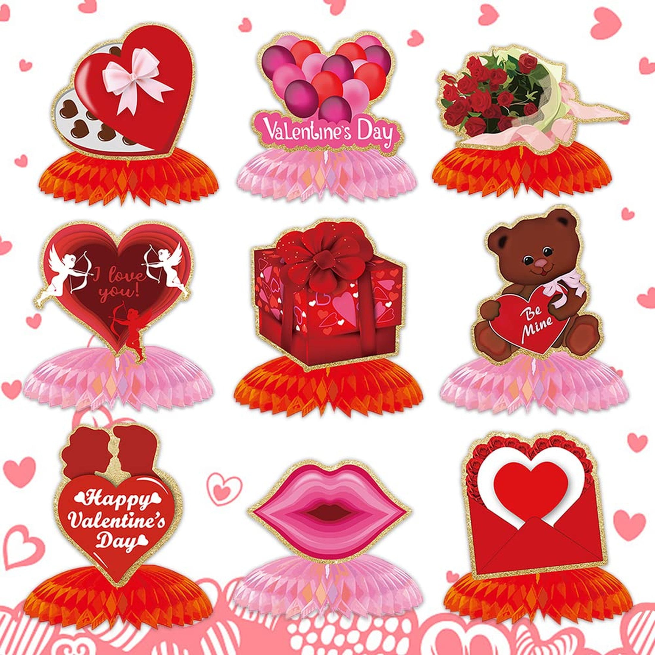 Honeycomb Bliss Centerpieces Set - 9Pcs Vibrant Table Decorations for ...