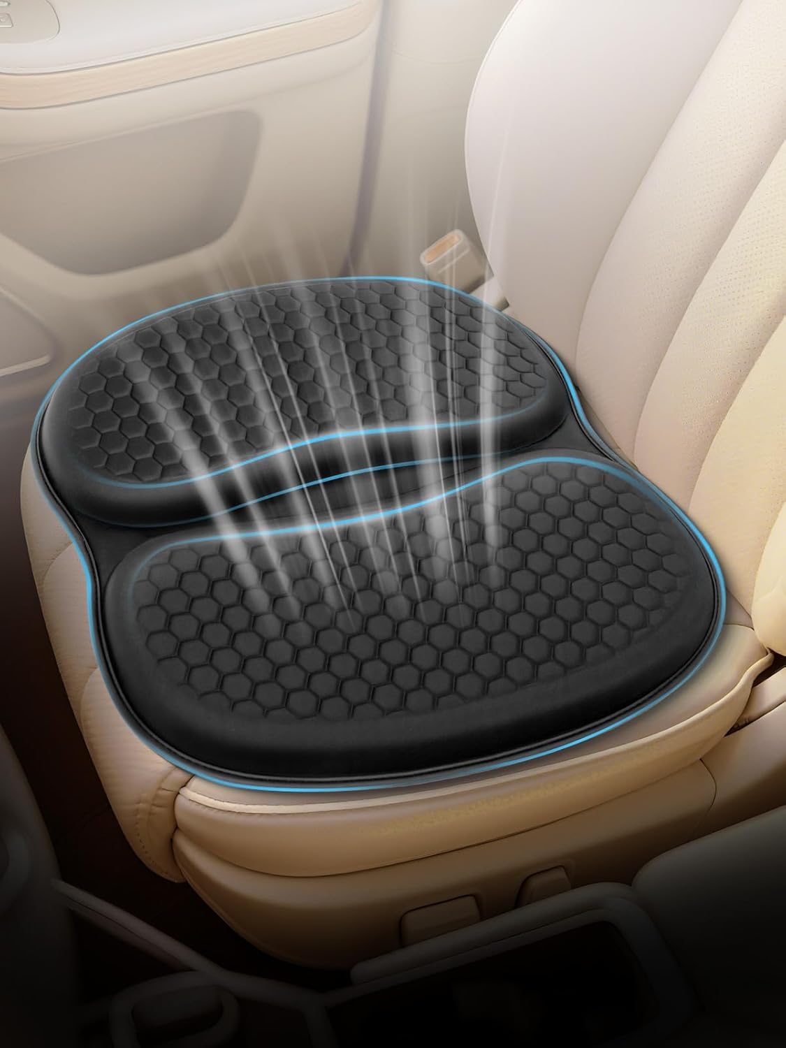 Honeycomb Car Gel Seat Cushion Soft Breathable Maintain a Refreshing ...