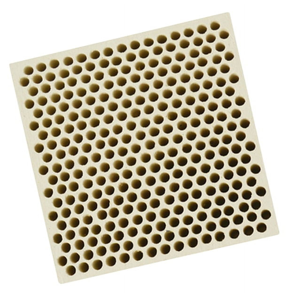 Honeycomb Ceramic Block Square with 294 Holes (2 mm Diameter) 50 mm x ...