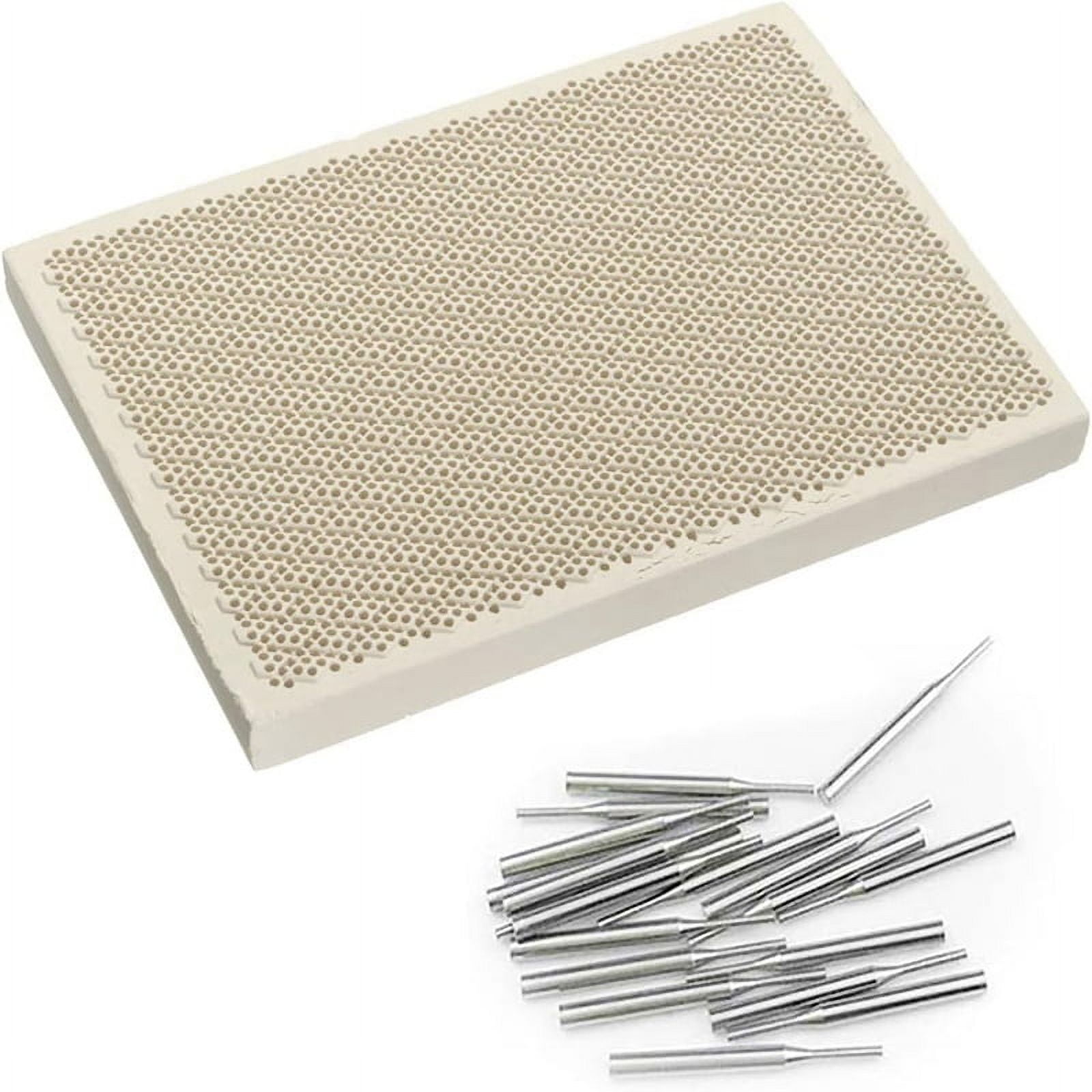Honeycomb Ceramic Soldering Board with Needles, Rectangle Soldering ...