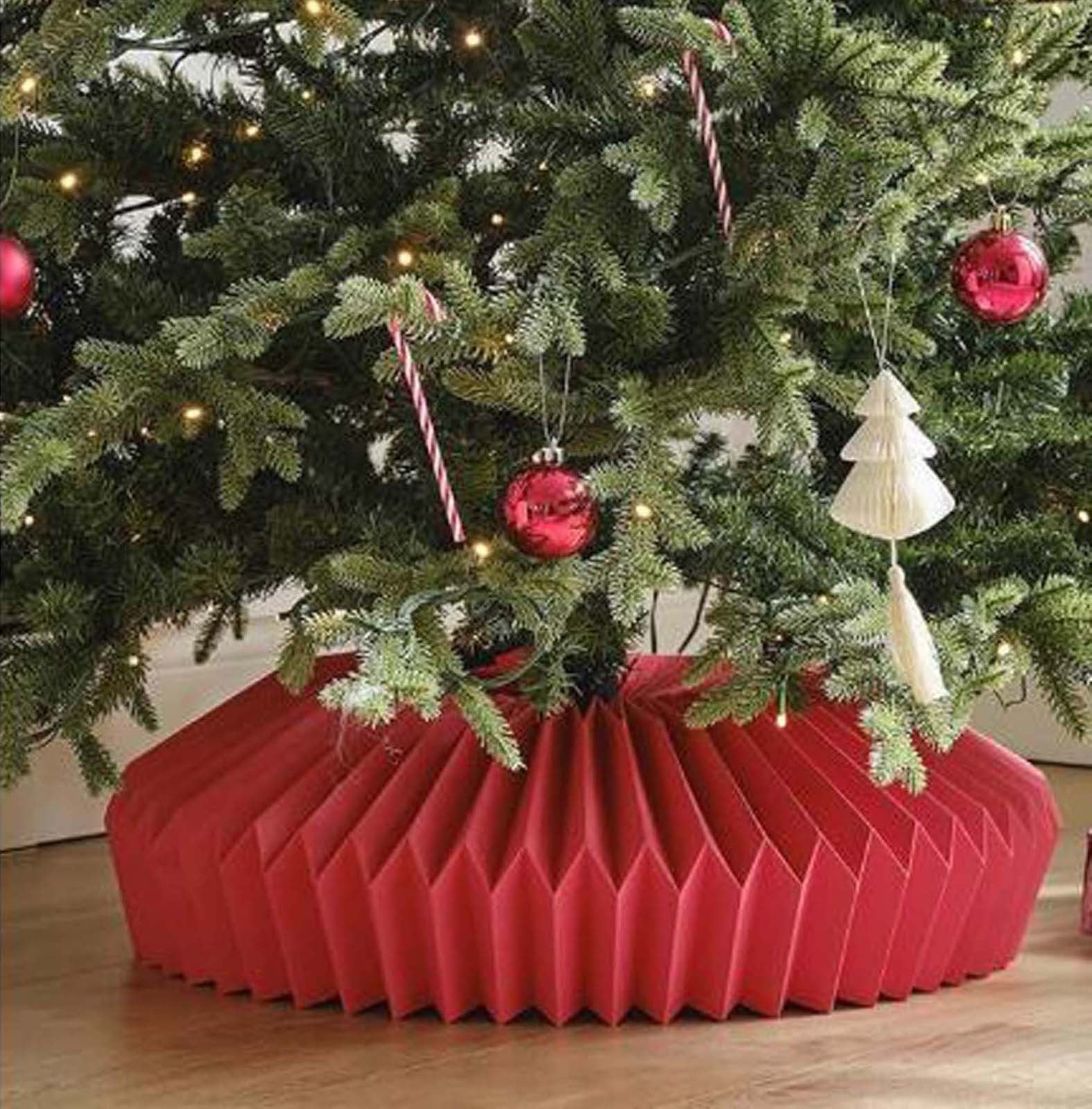 Honeycomb Christmas Tree Collar 26in - Christmas Tree Base Stand Cover ...