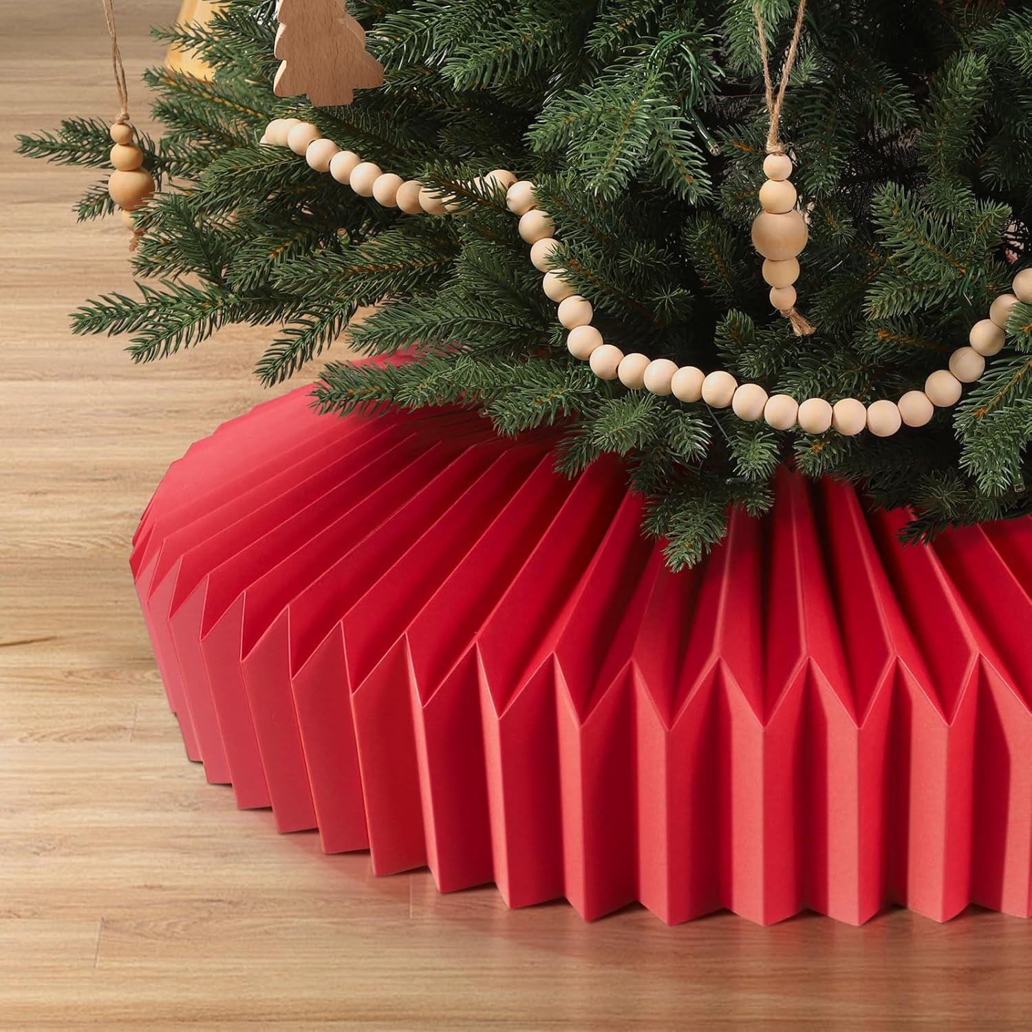 Honeycomb Christmas Tree Collar, Foldable Paper Christmas Tree Ring ...