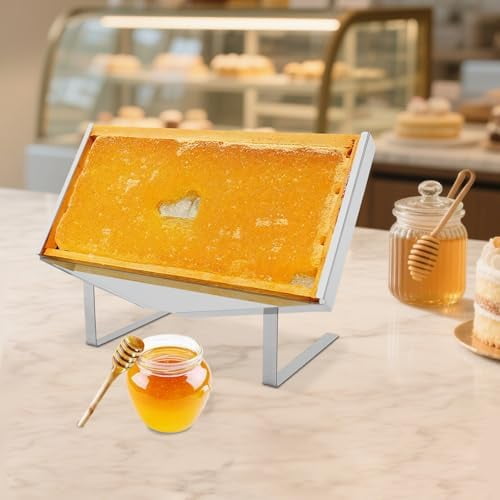 Honeycomb Frame Display Stand, Stainless Steel Honey Uncapping Holder ...