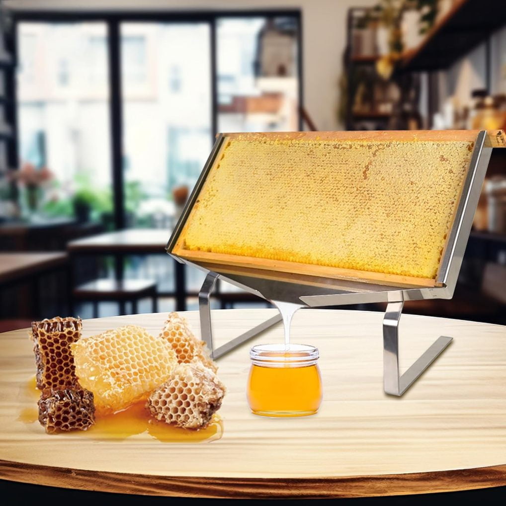 Honeycomb Frame Display Stand, Stainless Steel Honey Uncapping Holder ...