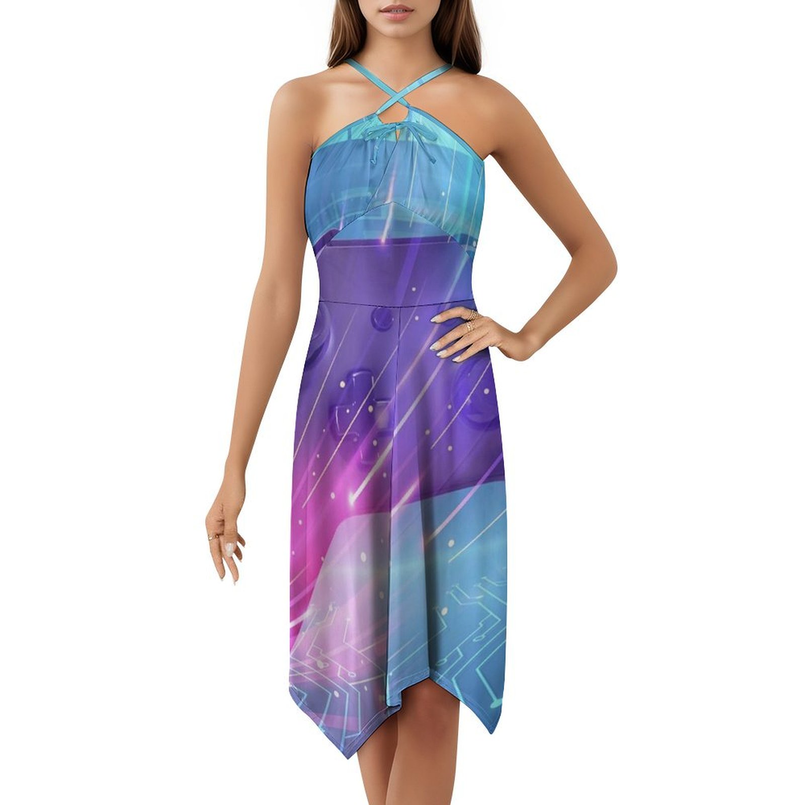 Honeycomb Gamer Video Game Dress Elegant Party Dresses Evening Dresses ...