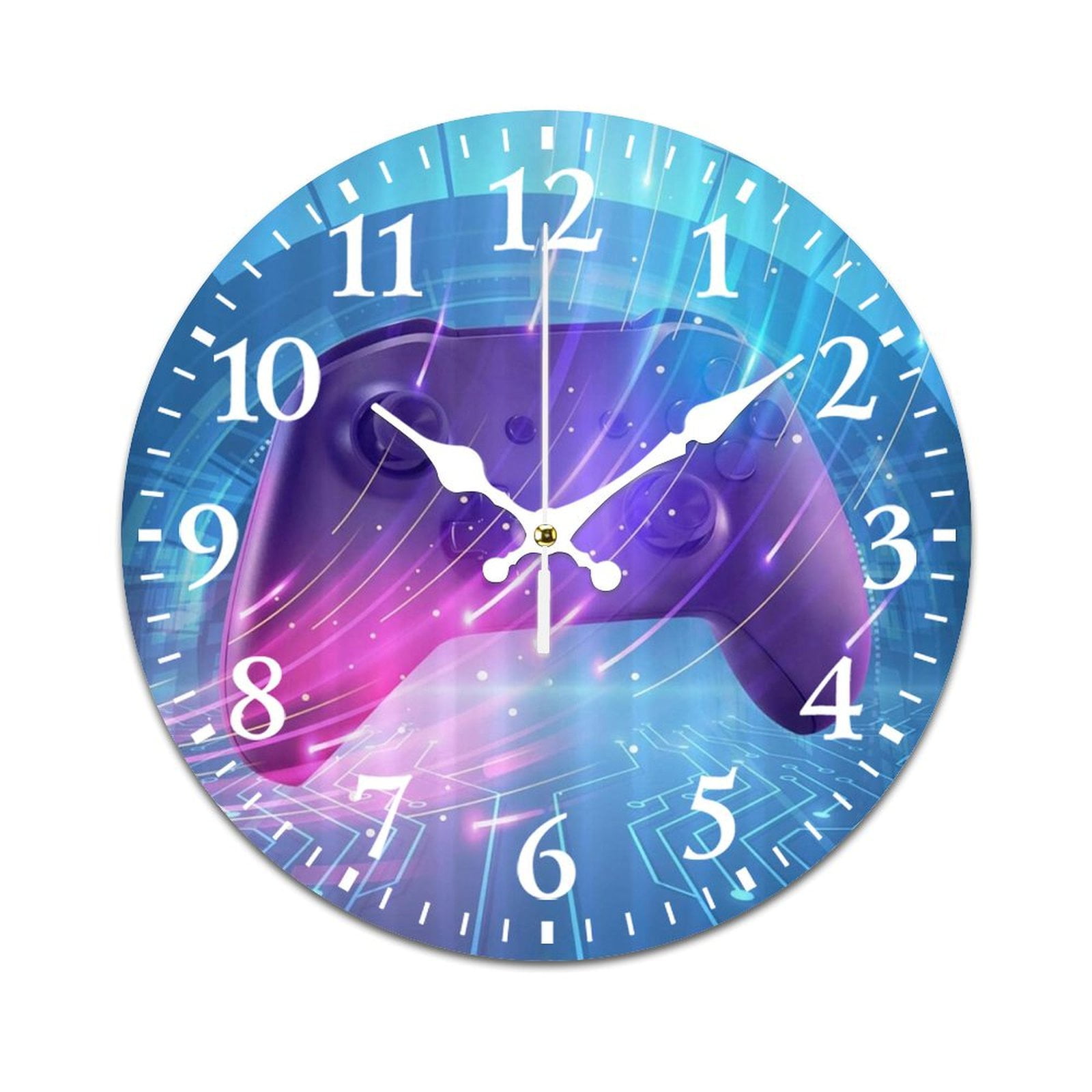 Honeycomb Gamer Video Game Wall Clock Modern Design Clocks Wall Hanging ...