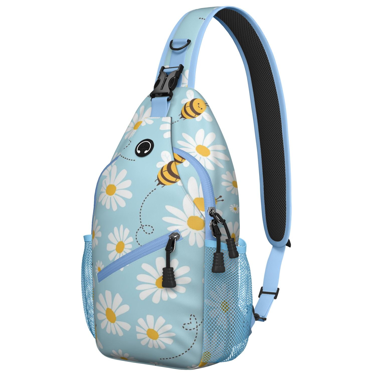 Honeycomb Helper Crossbody - Cute Bumble Bee Backpack with Triple ...