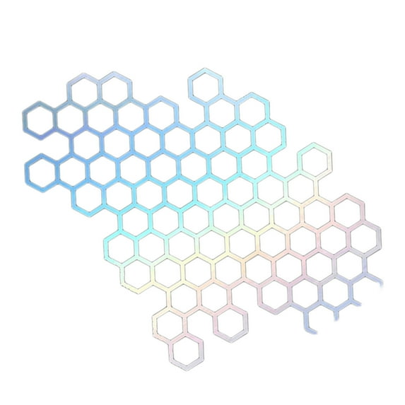 Honeycomb Hexagon Pattern Car Sticker, Adhesive PVC Decals for Car ...