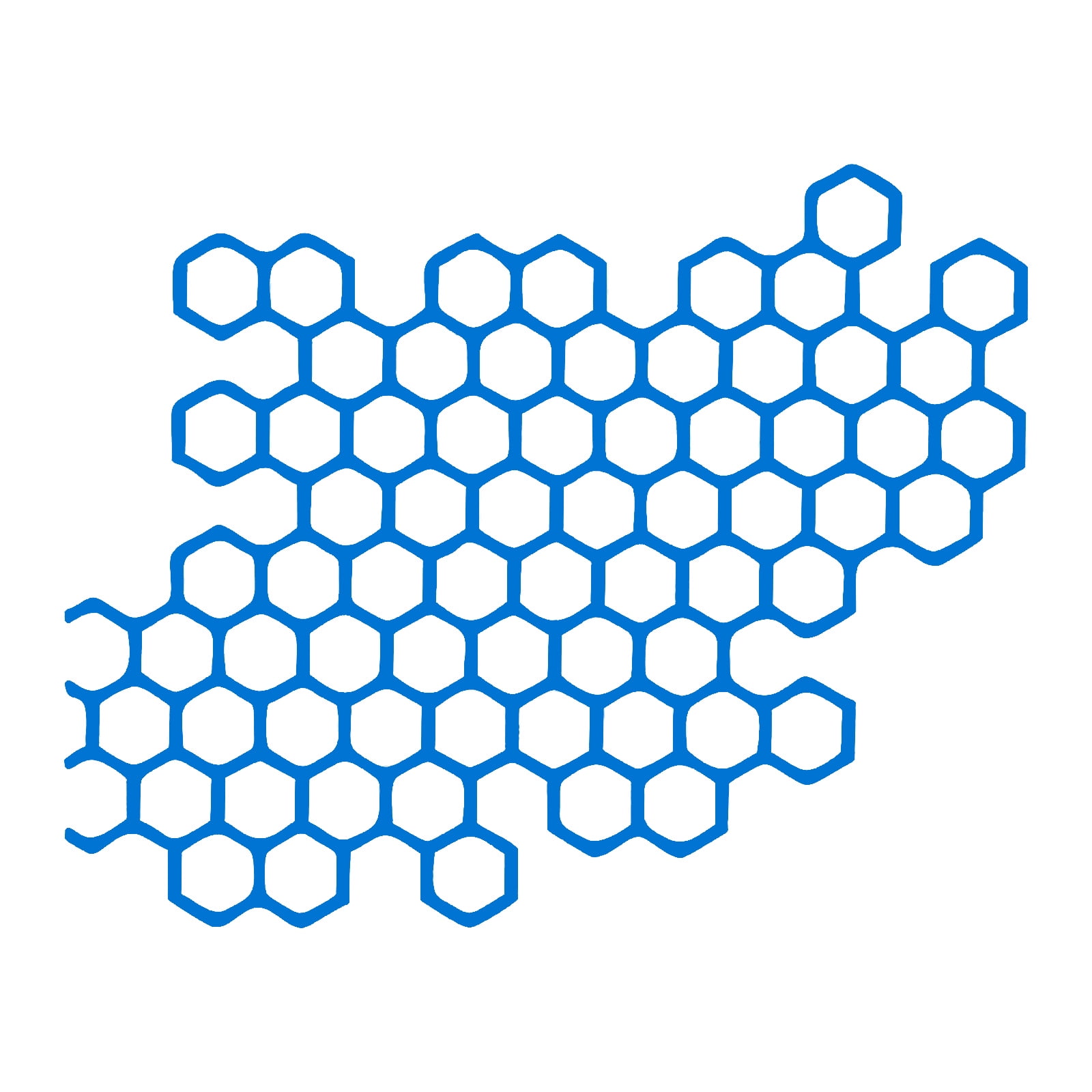 Honeycomb Hexagon Pattern Car Sticker, Self Adhesive PVC Decals for Car ...