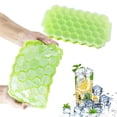 Honeycomb Ice Cube Tray with Lid, 37-Cell Silicone Cube Maker for ...