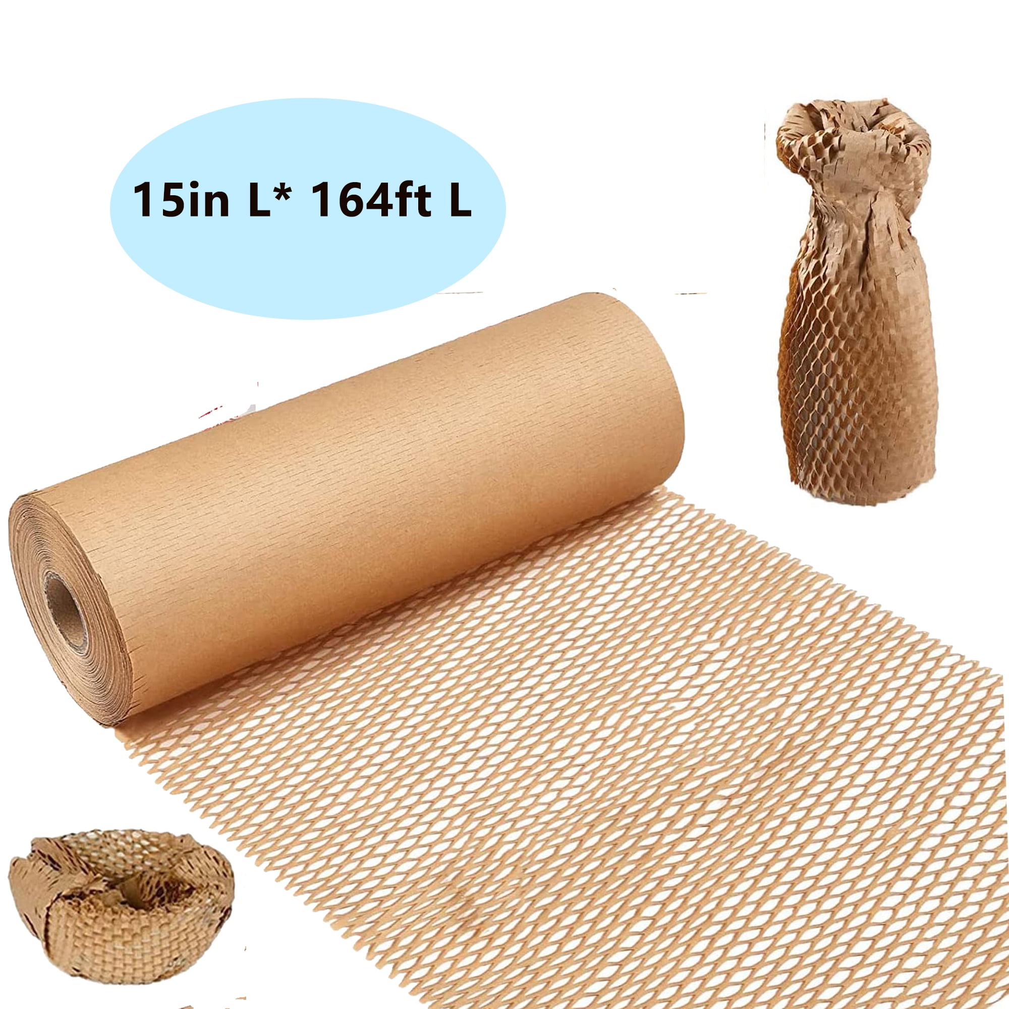 Honeycomb Packing Paper,15in Wx 164ft L Bubble Cushioning Wrap for ...