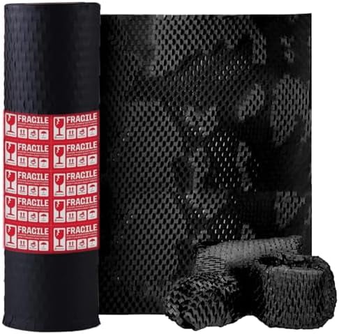 Honeycomb Packing Paper Black, 15"x230' Eco Friendly Packing Paper for ...