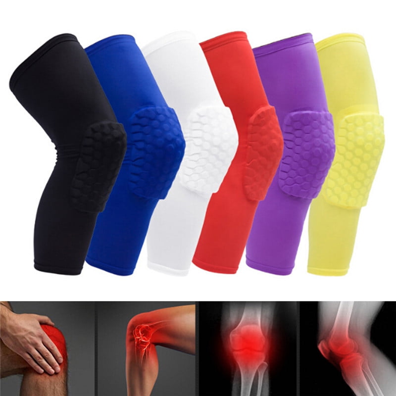 Honeycomb Pad Crashproof Antislip Basketball Leg Knee Long Sleeve