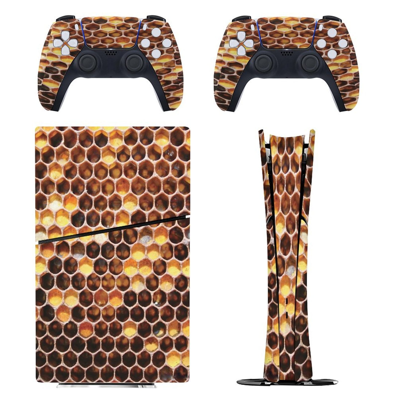 Honeycomb Print PS5/PS5 Pro/PS5 Slim Digital Disc Skin Sticker For ...