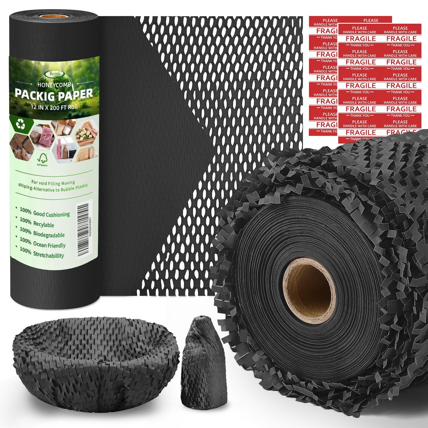 Honeycomb Protective Packing Paper Wrap - Walmart.com