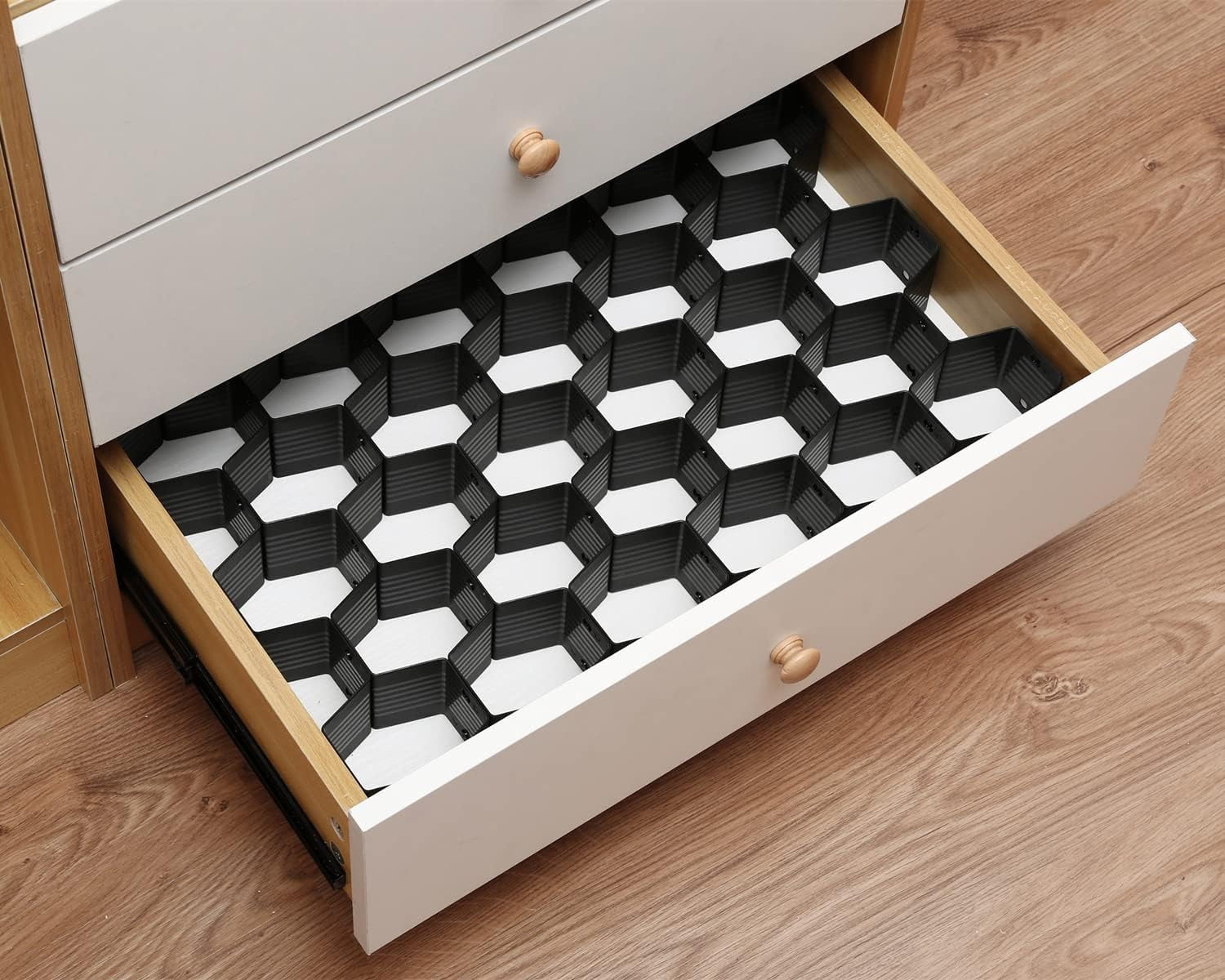 Honeycomb Separator Adjustable, Adjustable Drawer Organizer Divider for ...