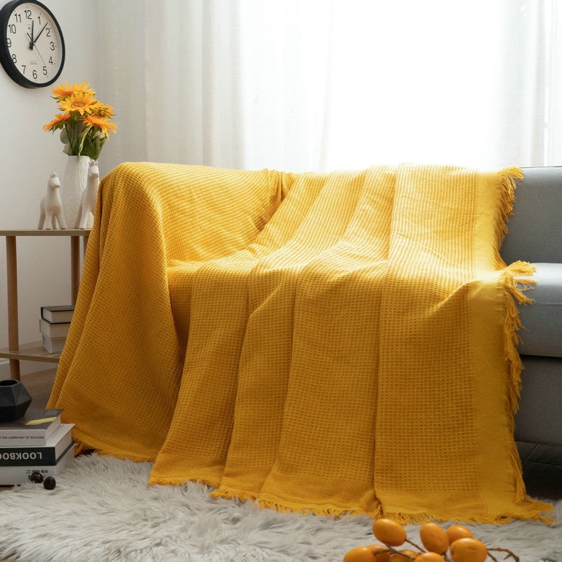 Honeycomb Simple Style Sofa Towel Sofa Set Solid Color Sofa Hood Deep ...