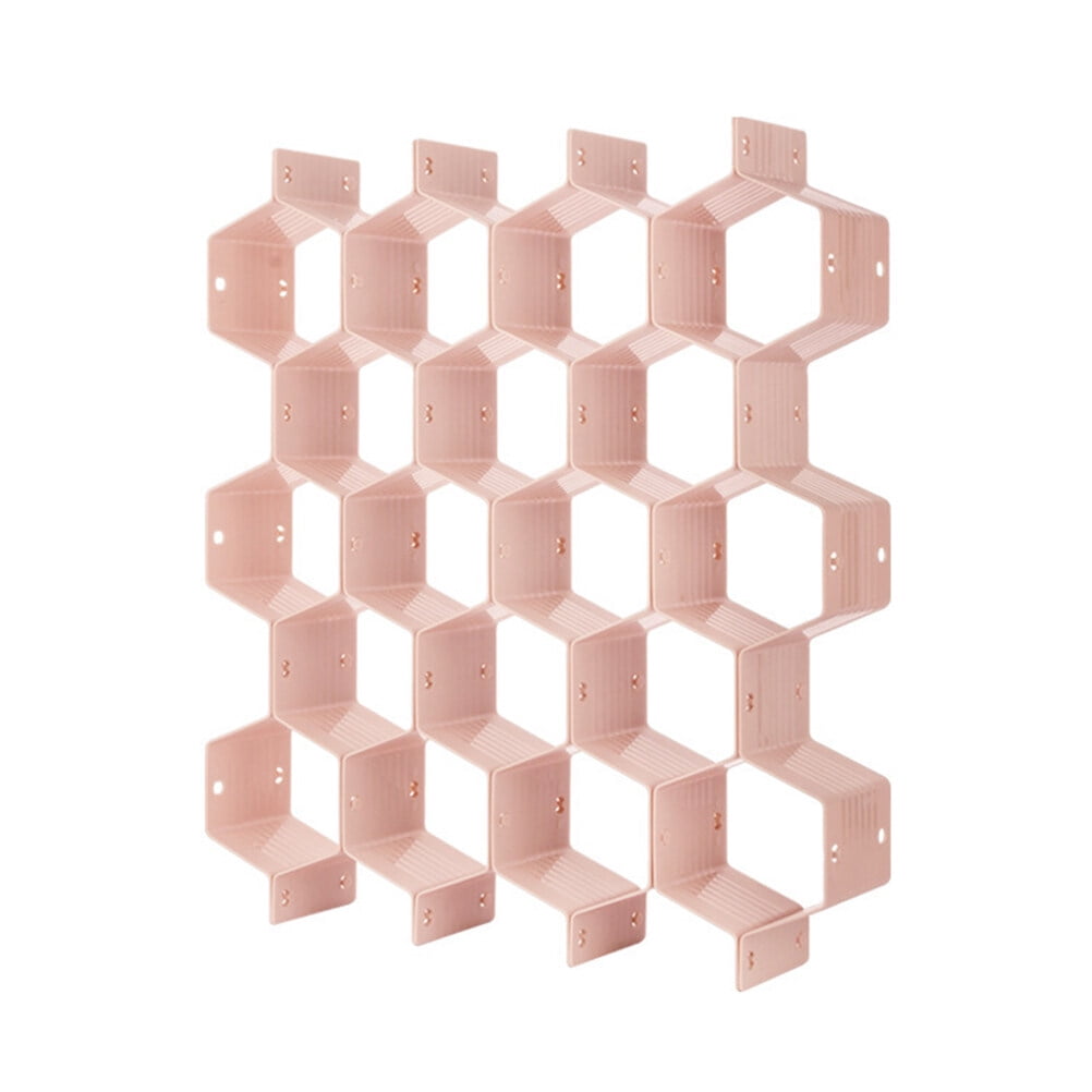 Honeycomb Style Drawer Divider Plastic Storage Box Closet Organizer ...