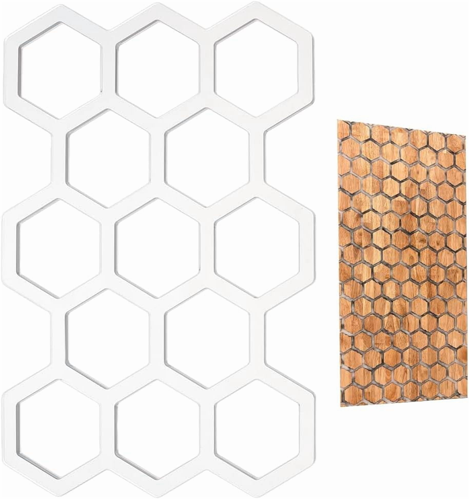 Honeycomb Transparent Acrylic Templates 11.7x7.8 Inch Honeycomb Router ...