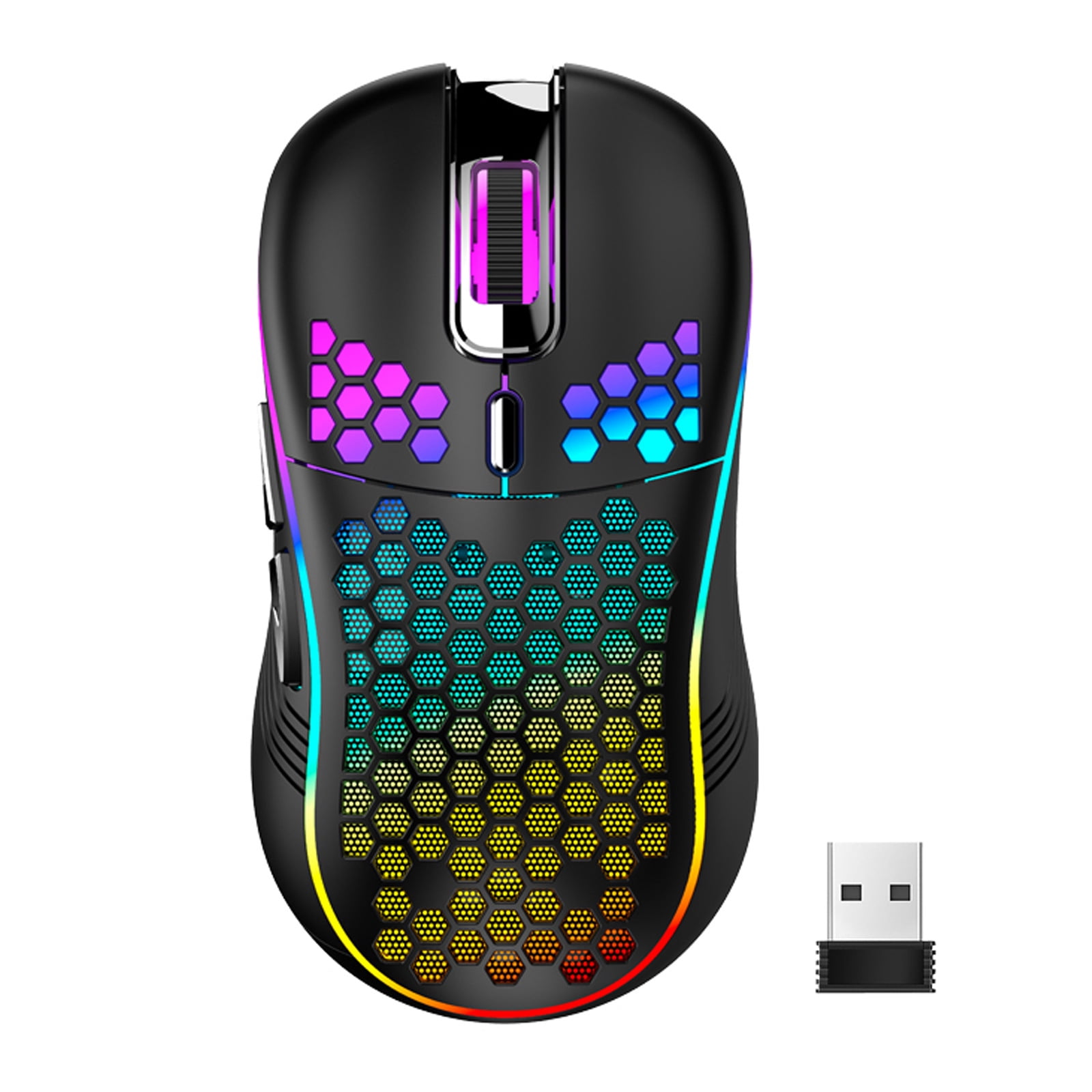Honeycomb Wired Gaming Mouse RGB Backlight 7200 Adjustable DPI ...