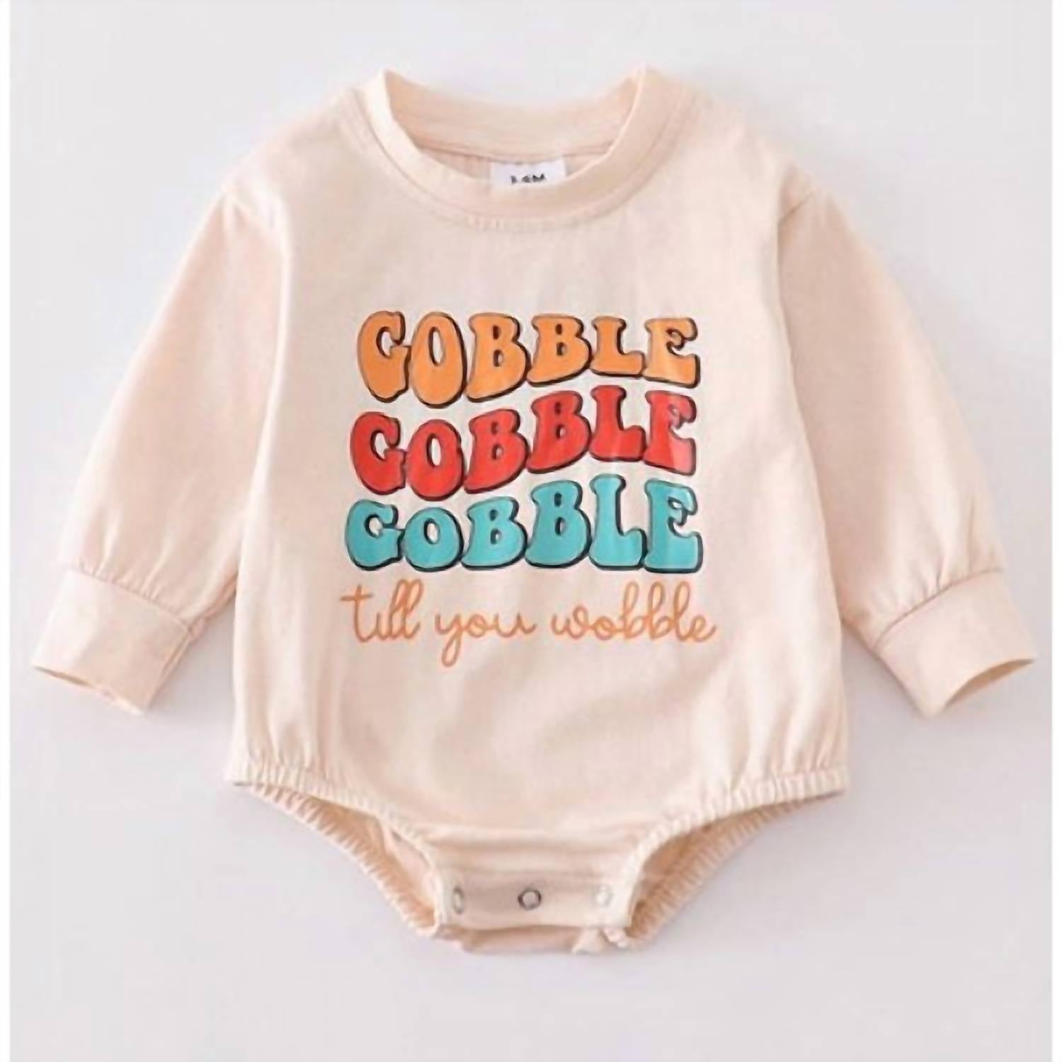 Honeydew Girl's Thanksgiving Gobble Baby Onesie - Walmart.com