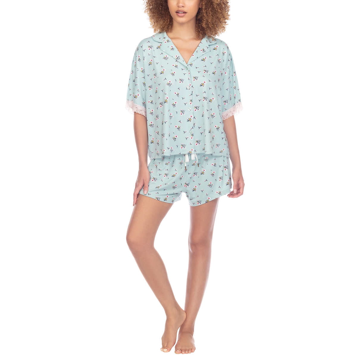 Honeydew Women's 2 Piece Super Soft Pajama Set, Mist Dust Medium - Walmart.com