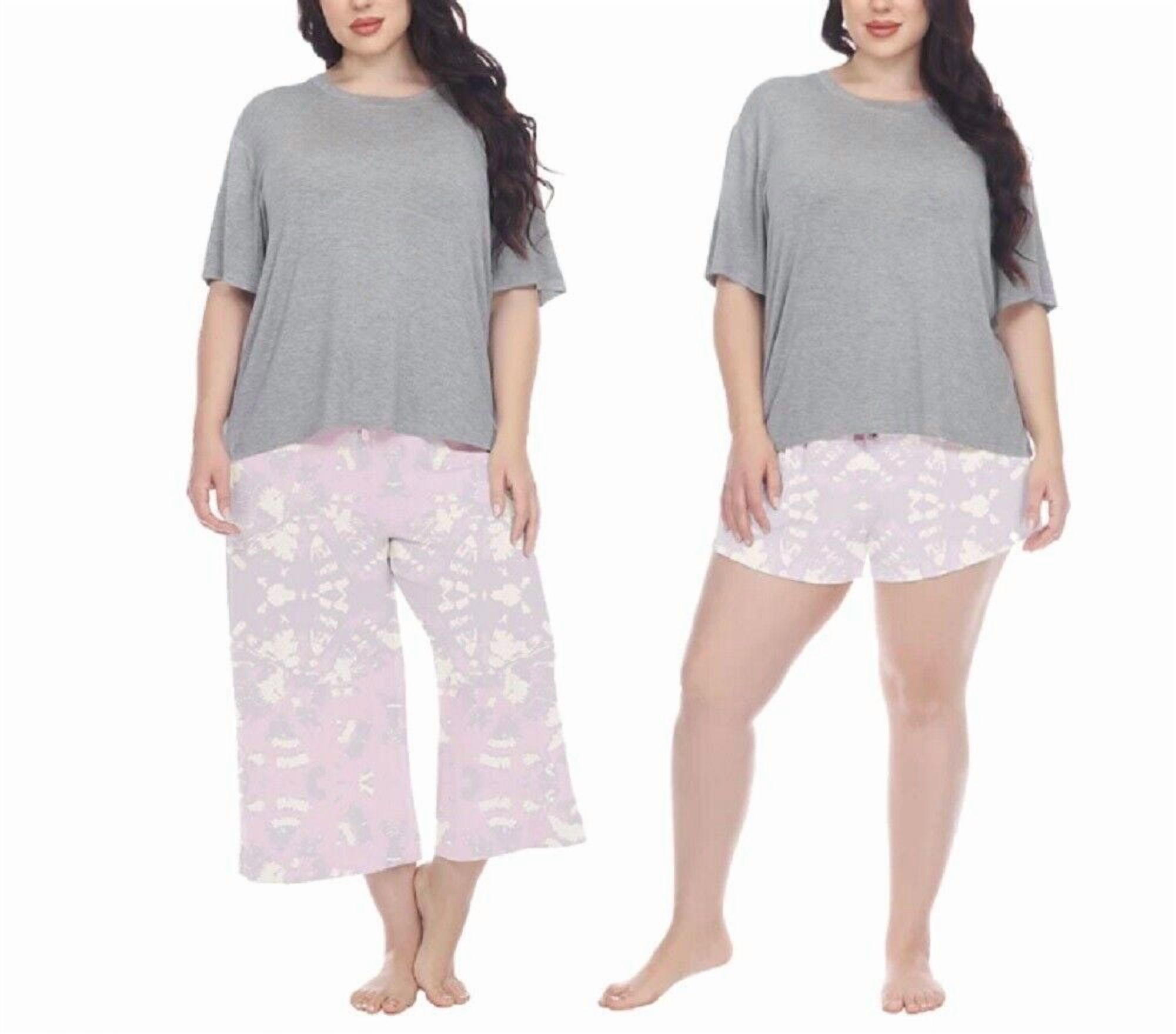 Honeydew Women's 3 Piece Super Soft Jersey Pajama Set (Zion Tie-Dye ...