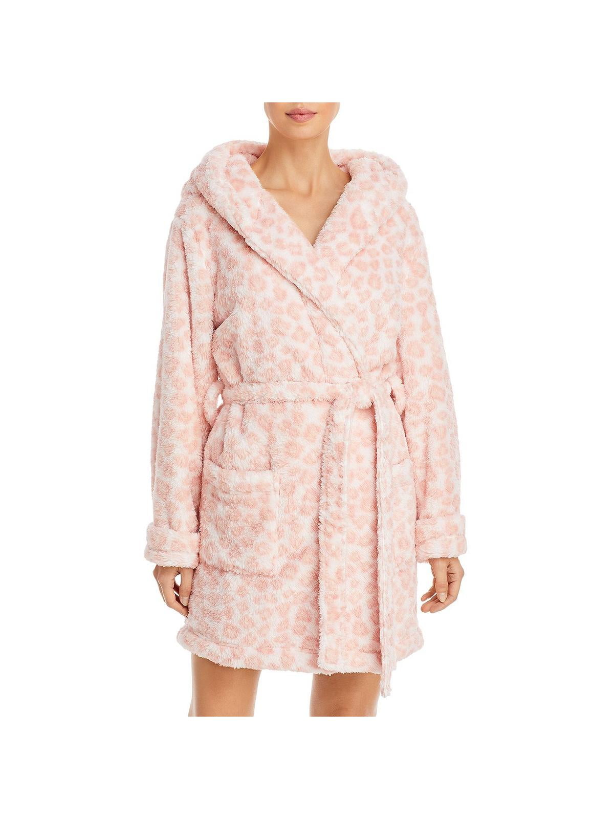 Honeydew Intimates Womens Snug Bug Sherpa Animal Print Robe, 100% ...