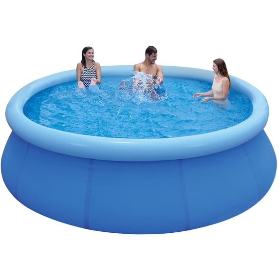 Honeydrill 12 ft x 36 in Inflatable Above Ground Pool, Easy Set Round ...